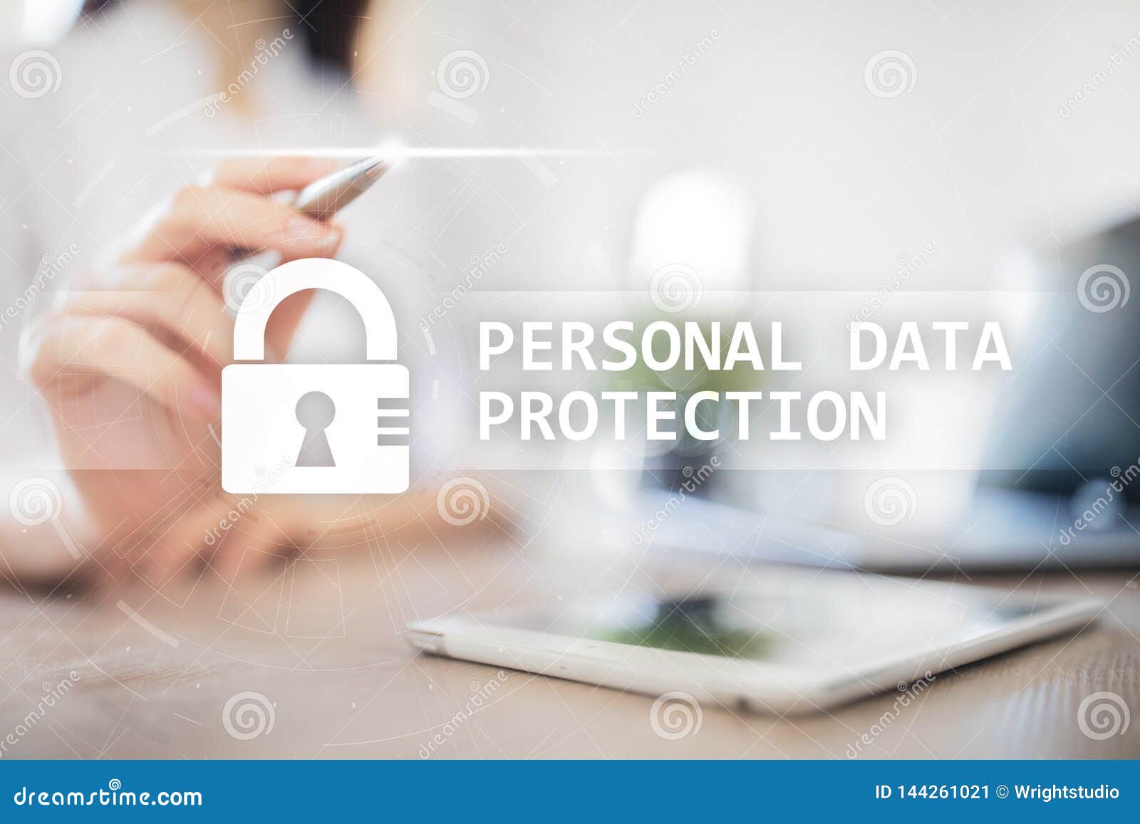 Personal Data Protection, Cyber Security and Information Privacy. GDPR. Stock Image - Image of ...