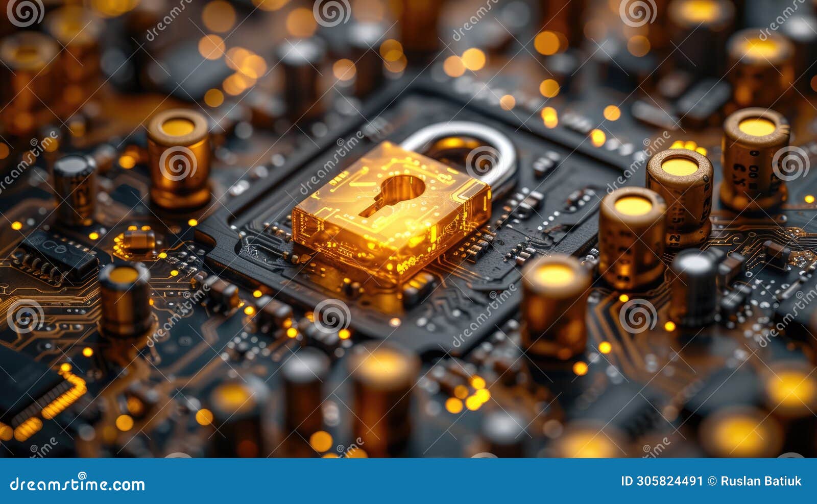 Personal Data Protection , Digital Fingerprint Trace, a Padlock, Know ...