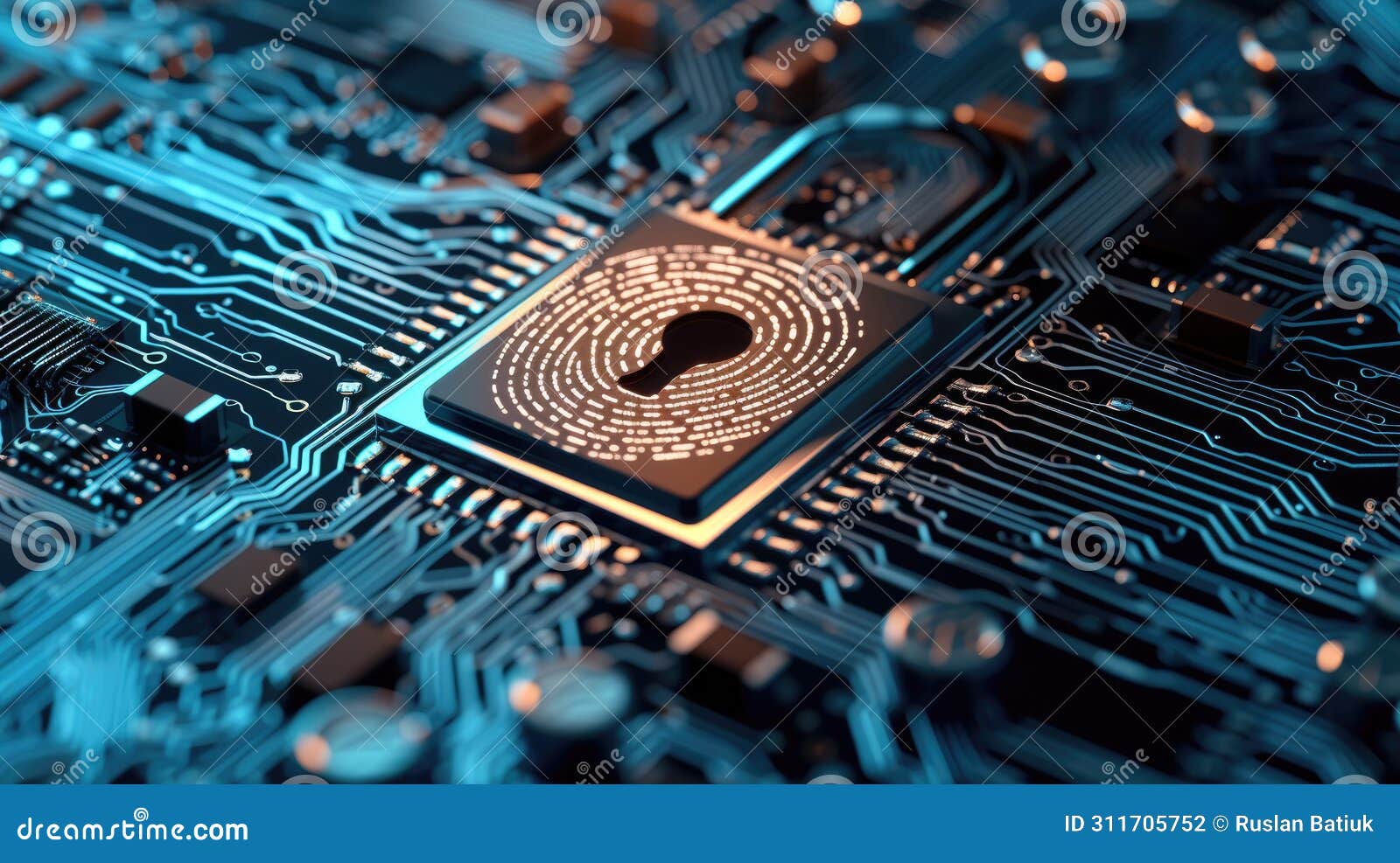 Personal Data Protection , Digital Fingerprint Trace, a Padlock, Know ...