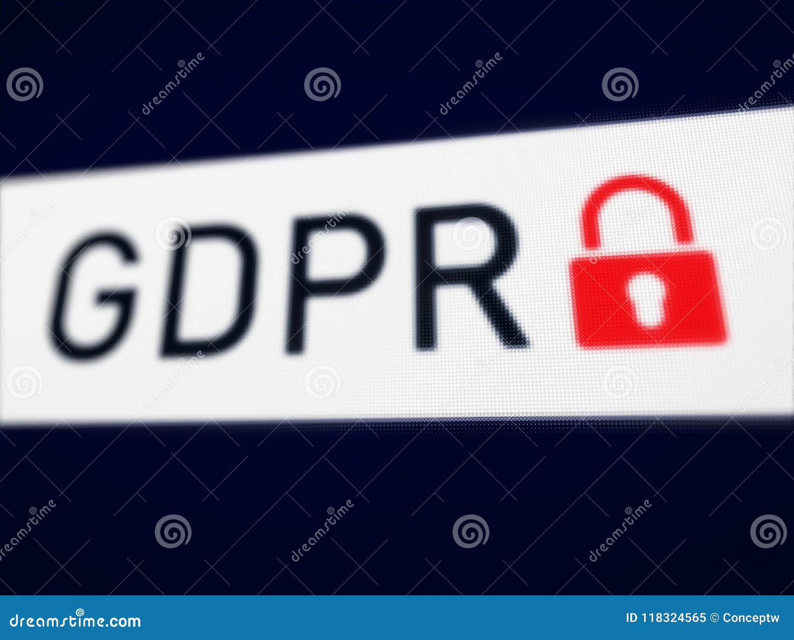 Personal Data Protection GDPR Stock Illustration - Illustration of ...