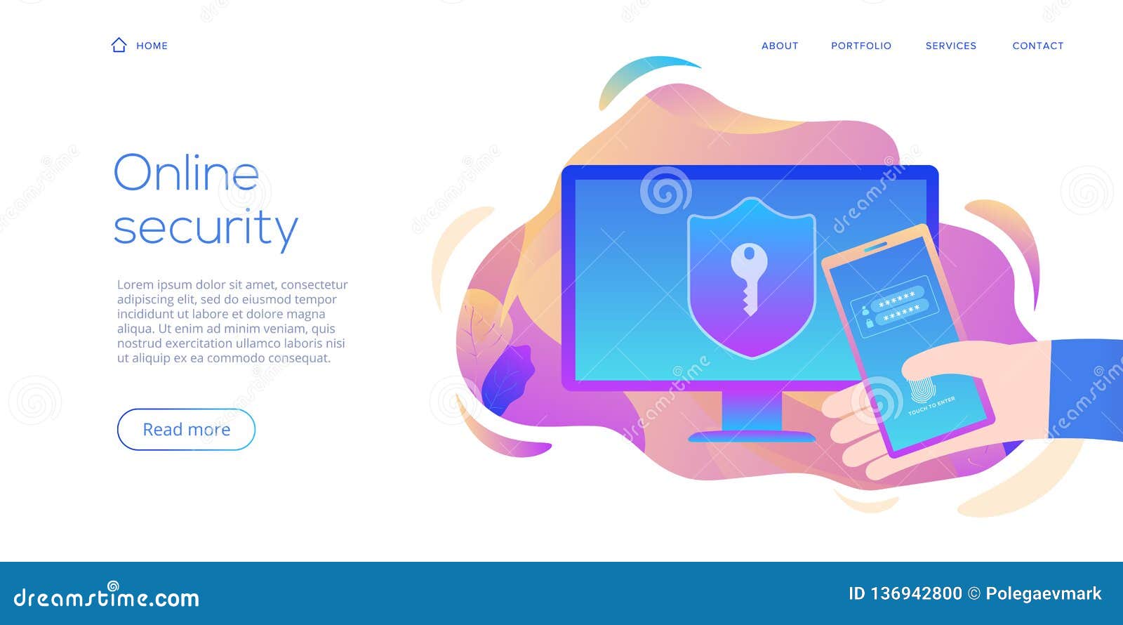Secure Login Account.User Interface Login, Account Registration, Site ...