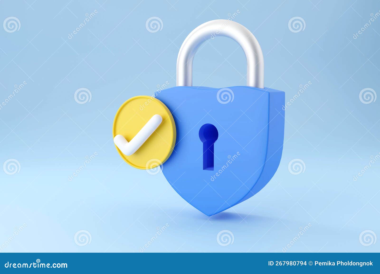 Personal Data Security Lock Symbol, Protection Security Icon, Shield ...