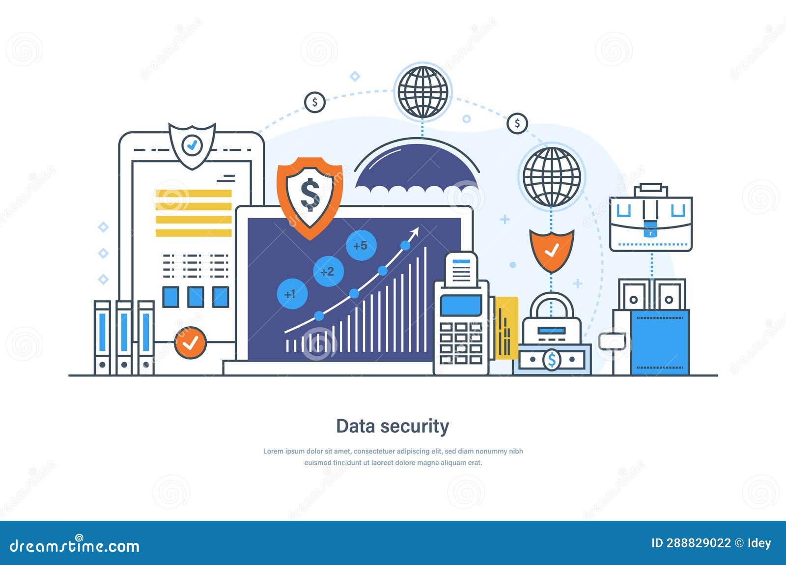 Personal Data Security and Protection, Safety, Confidentiality Concept ...