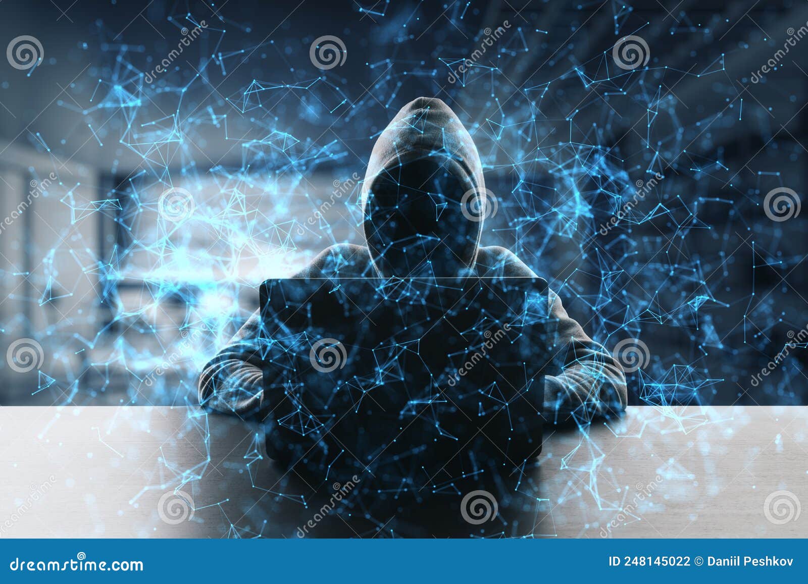 Personal Data Theft and Hacking Concept with Abstract Digital Metaverse ...