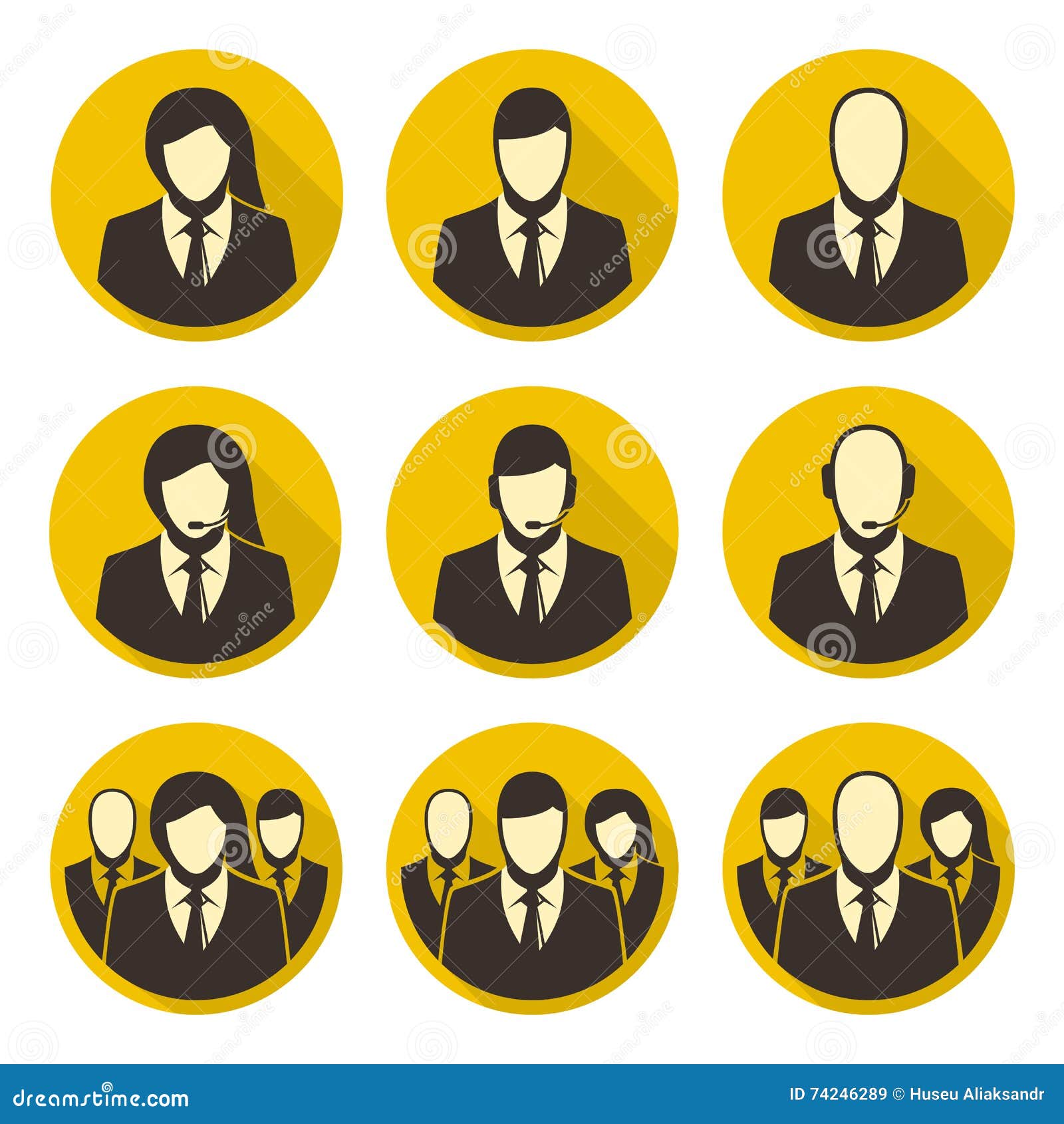 Personal De Los Iconos Del Vector Ilustración del Vector - Ilustración ...