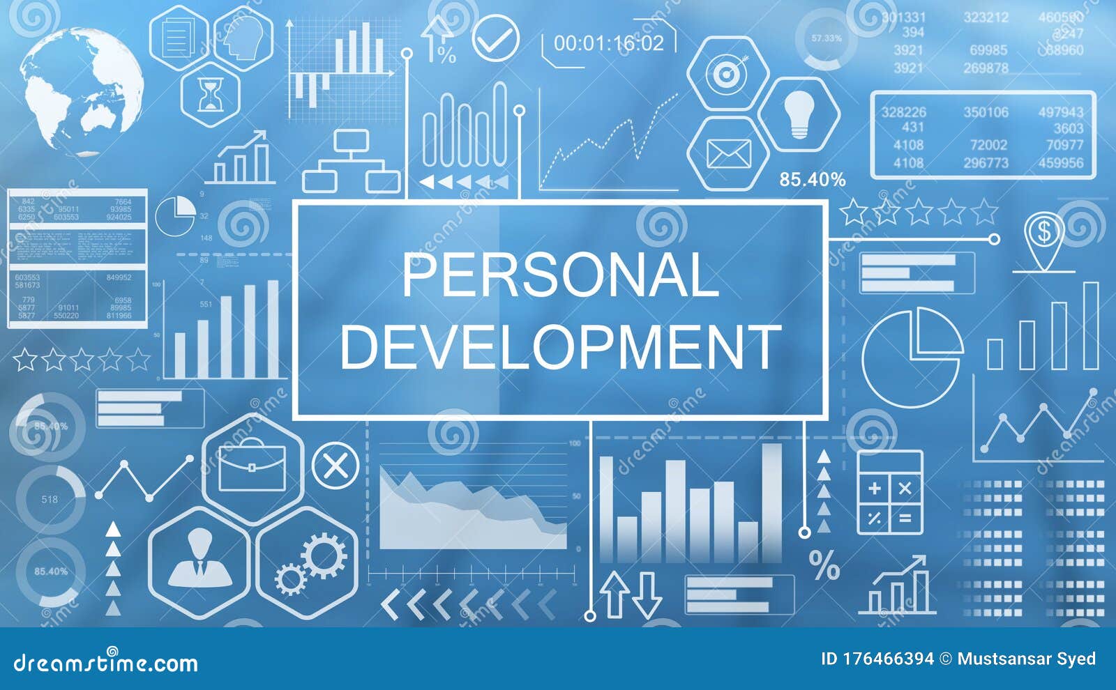 Personal Development, Animated Typography Stock Illustration ...
