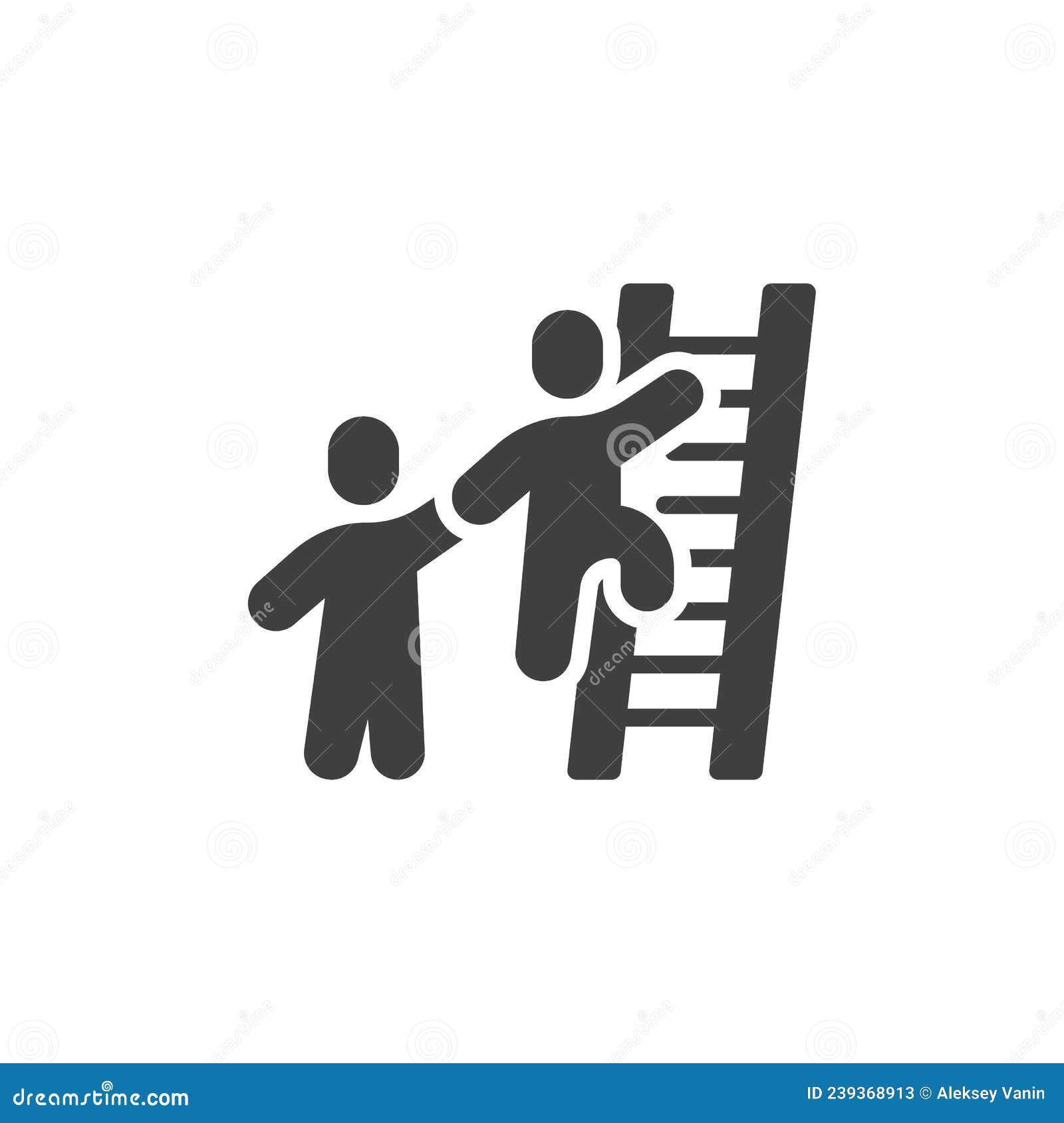 Personal Development Coaching Vector Icon Stock Vector - Illustration ...