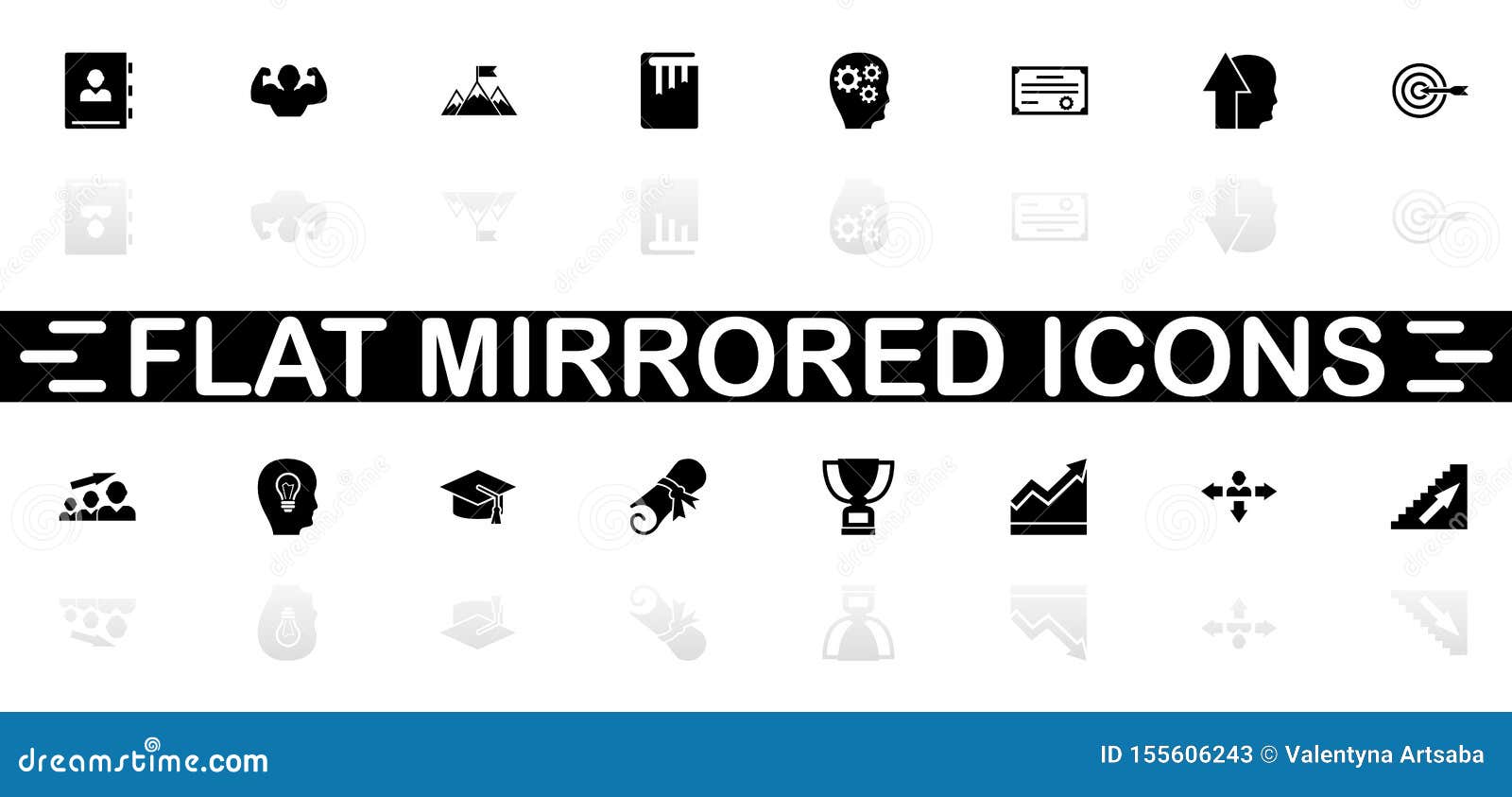 Personal Development - Flat Vector Icons Stock Vector - Illustration of ...