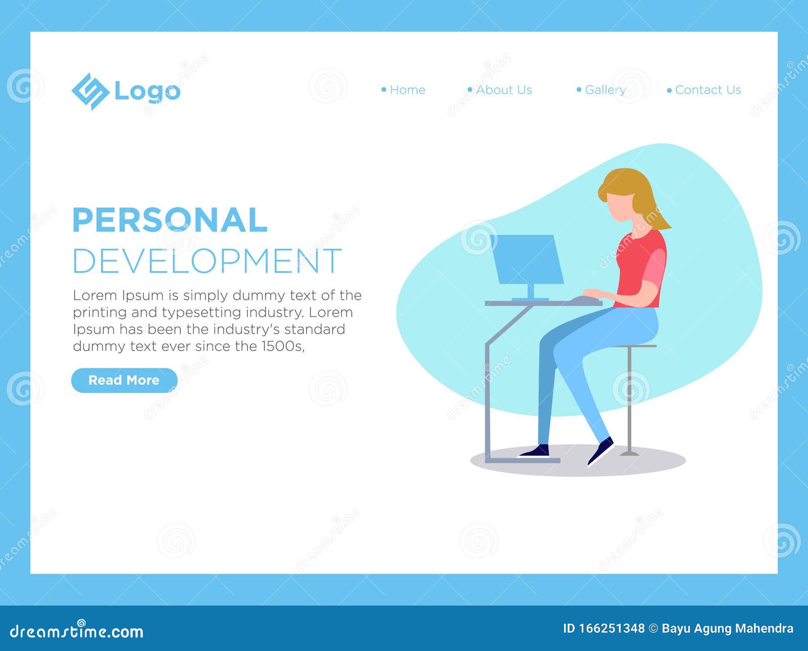 Personal Development stock illustration. Illustration of landing ...