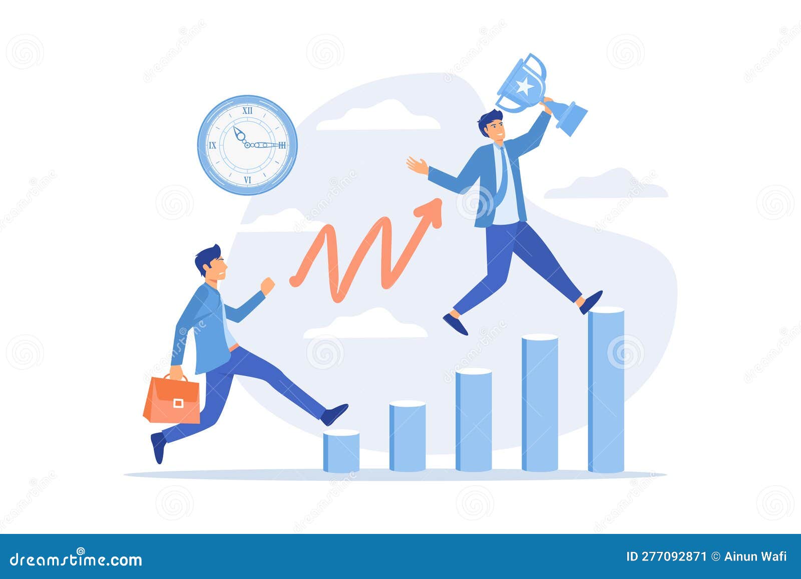Personal Development and Goals Achievement. Career Growth Stock Vector ...