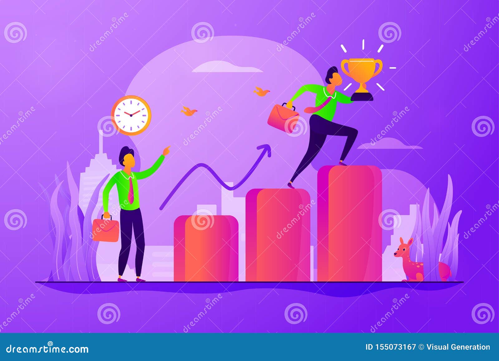Self Management Concept Vector Illustration Stock Vector - Illustration ...
