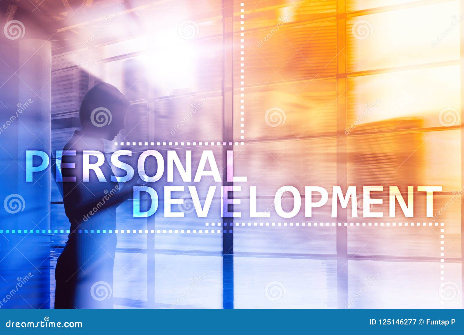 Personal Development and Growth Concept of Double Exposure Background.l ...