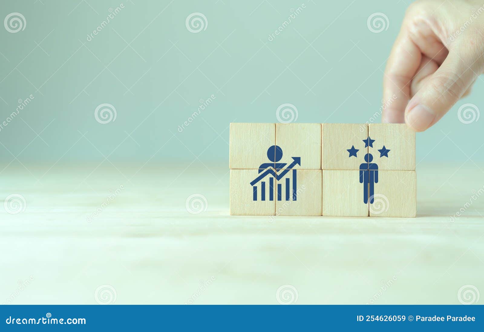 Personal Development, Growth Mindset And Promoted Employee. Human ...