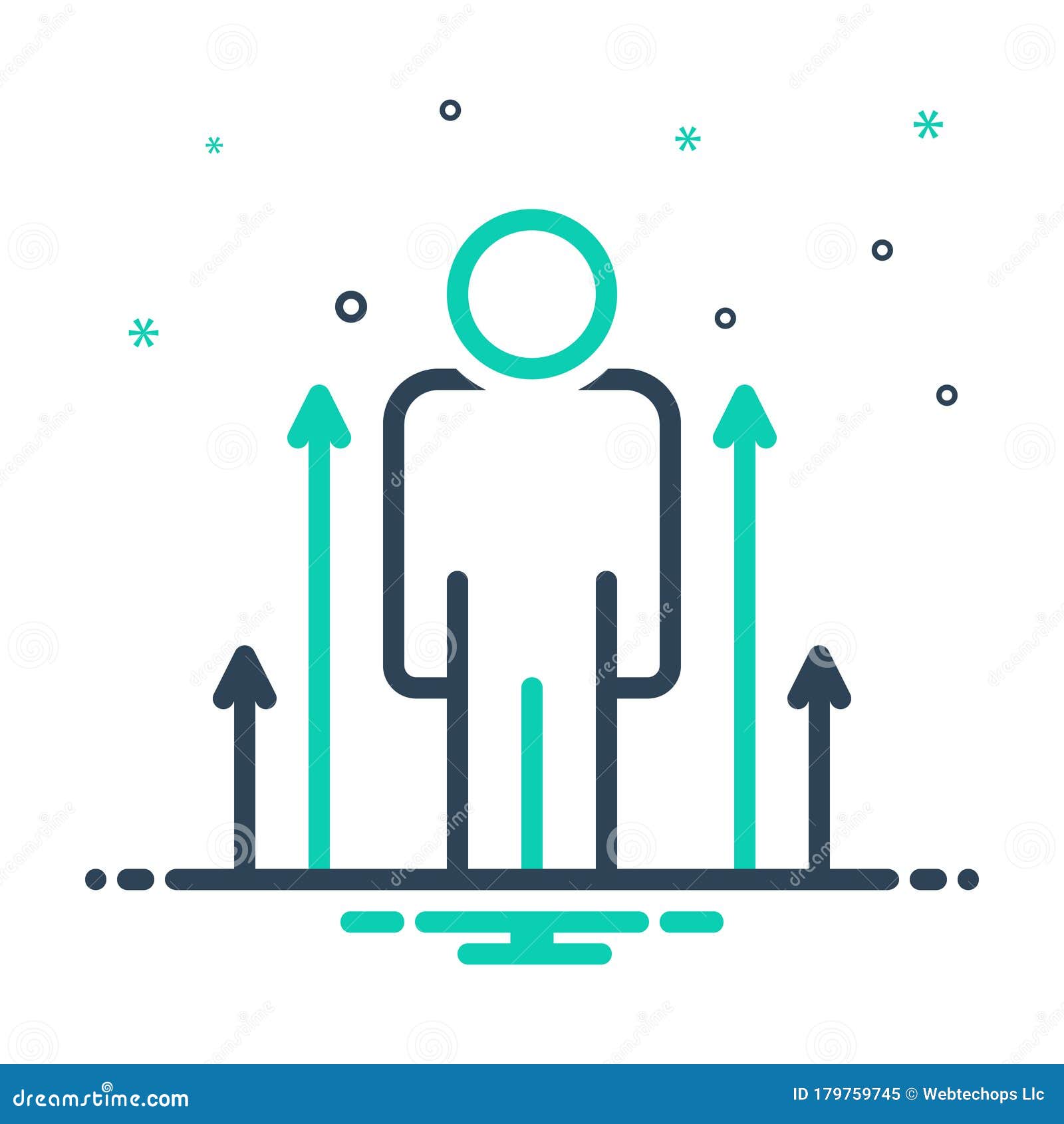 Mix Icon for Personal Development, Evolution and Potential Stock Vector ...