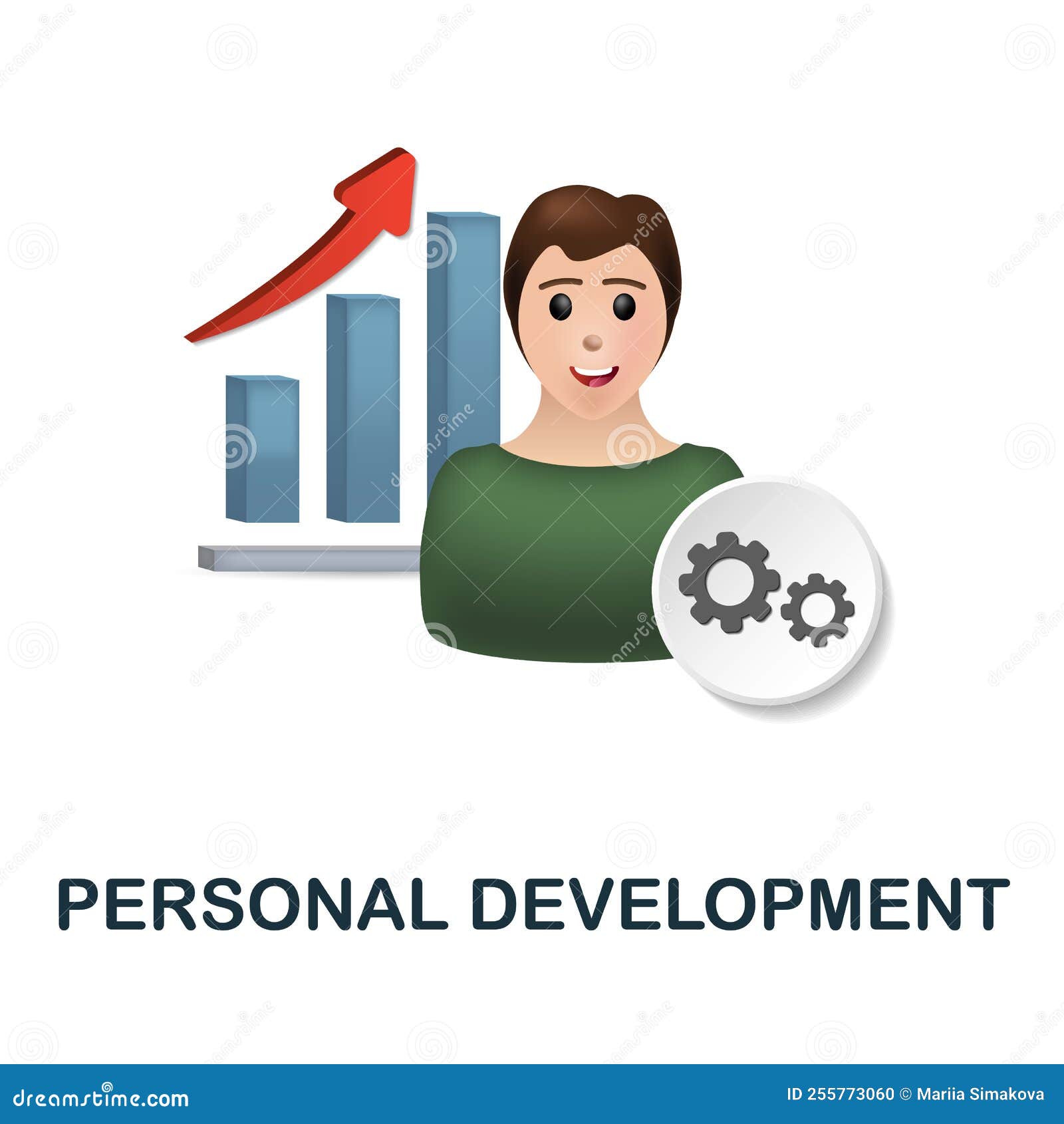 Personal Development Icon. 3d Illustration from Business Training ...