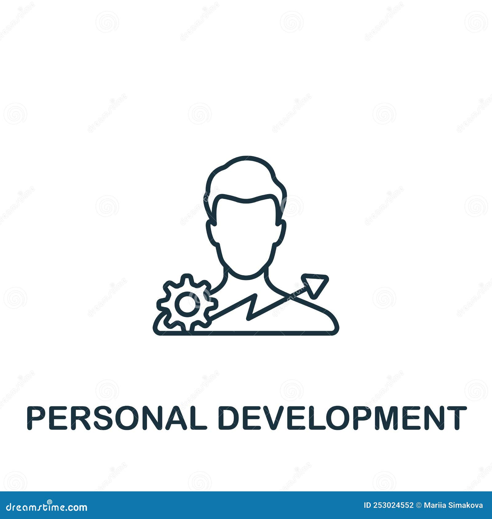 Personal Development Icon. Monochrome Simple Business Training Icon for ...