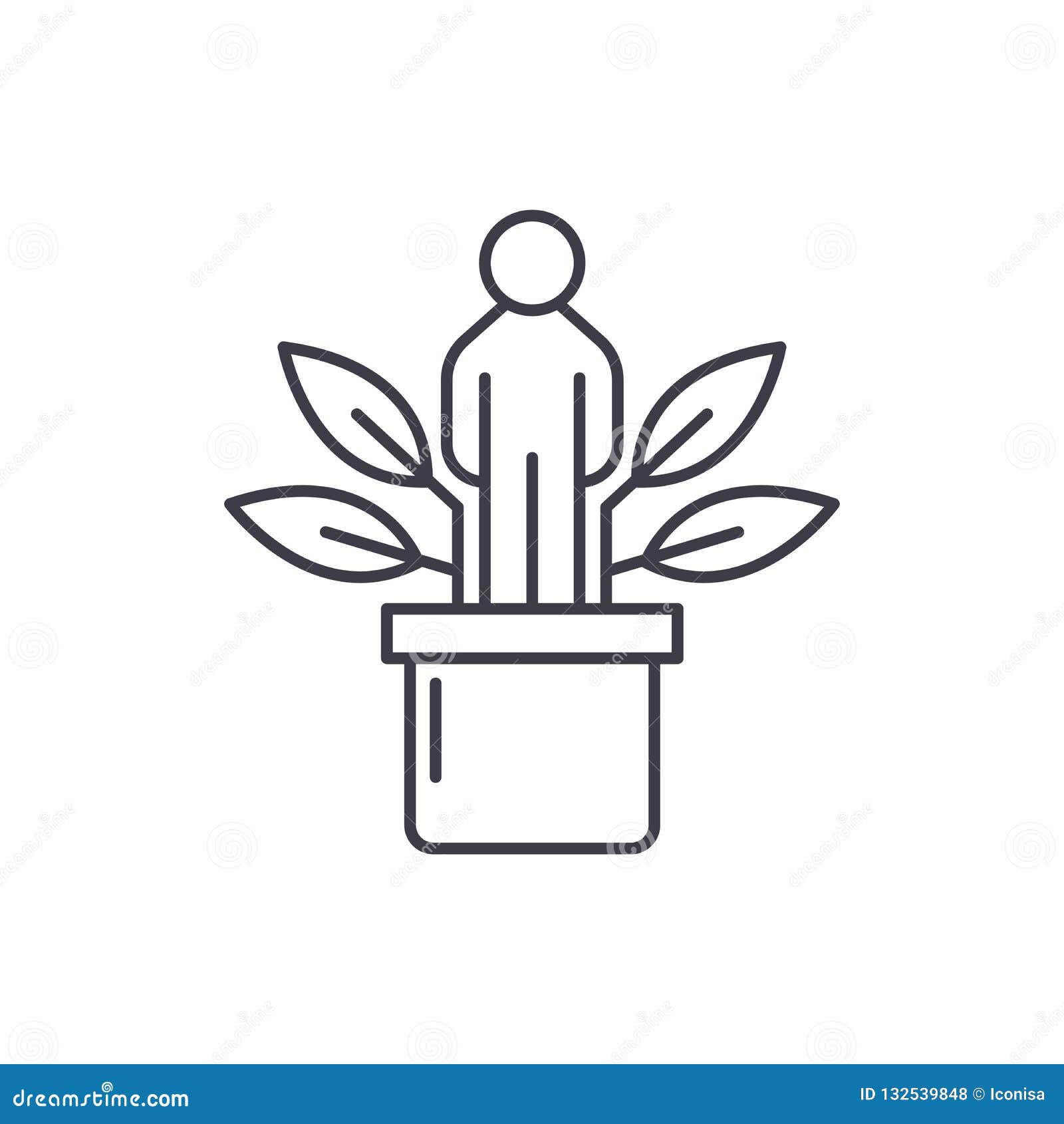 Personal Development Line Icon Concept. Personal Development Vector ...