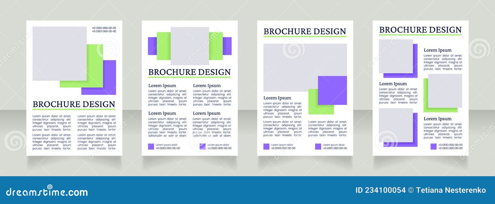 Personal Development Methods Blank Brochure Layout Design Stock Vector ...