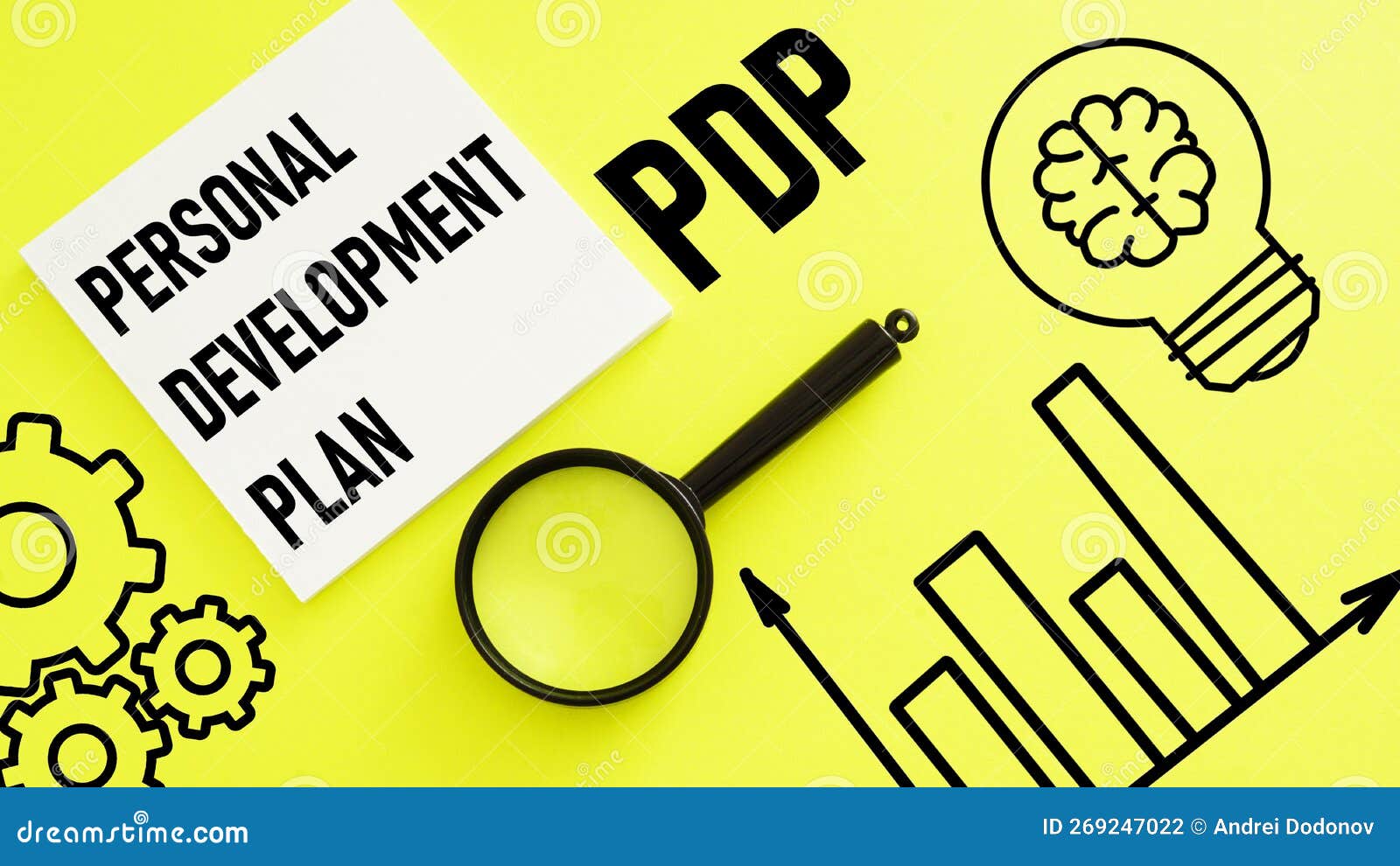 Personal Development Plan PDP is Shown Using the Text Stock Photo ...