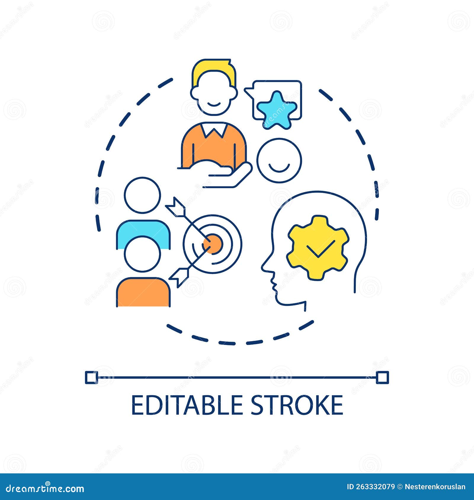 Personal Development Strategy Concept Icon Stock Vector - Illustration ...