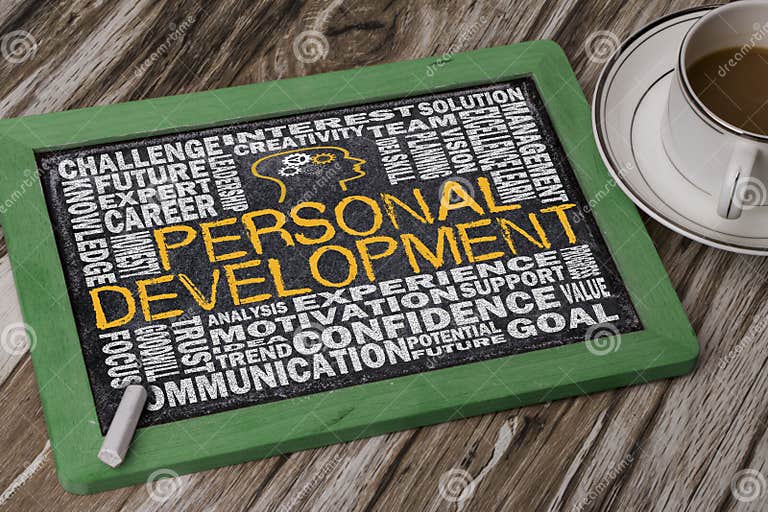 Personal Development Word Cloud Stock Photo - Image of training ...