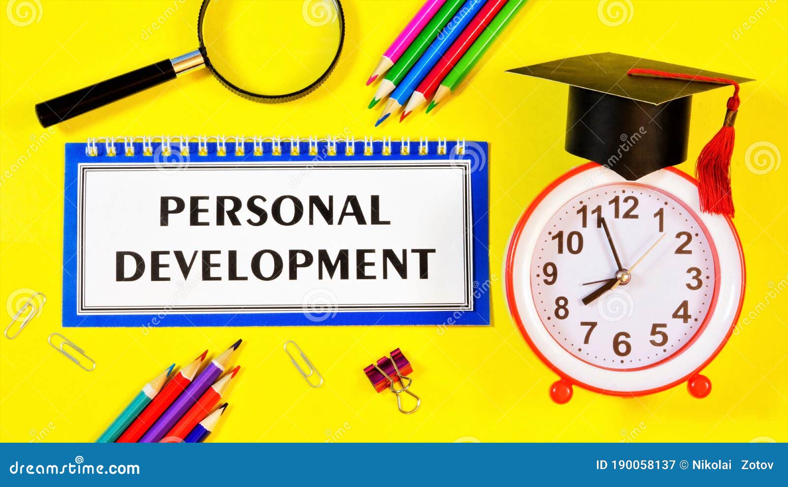 Personal Development-writing Text on a Business and Education Planning ...