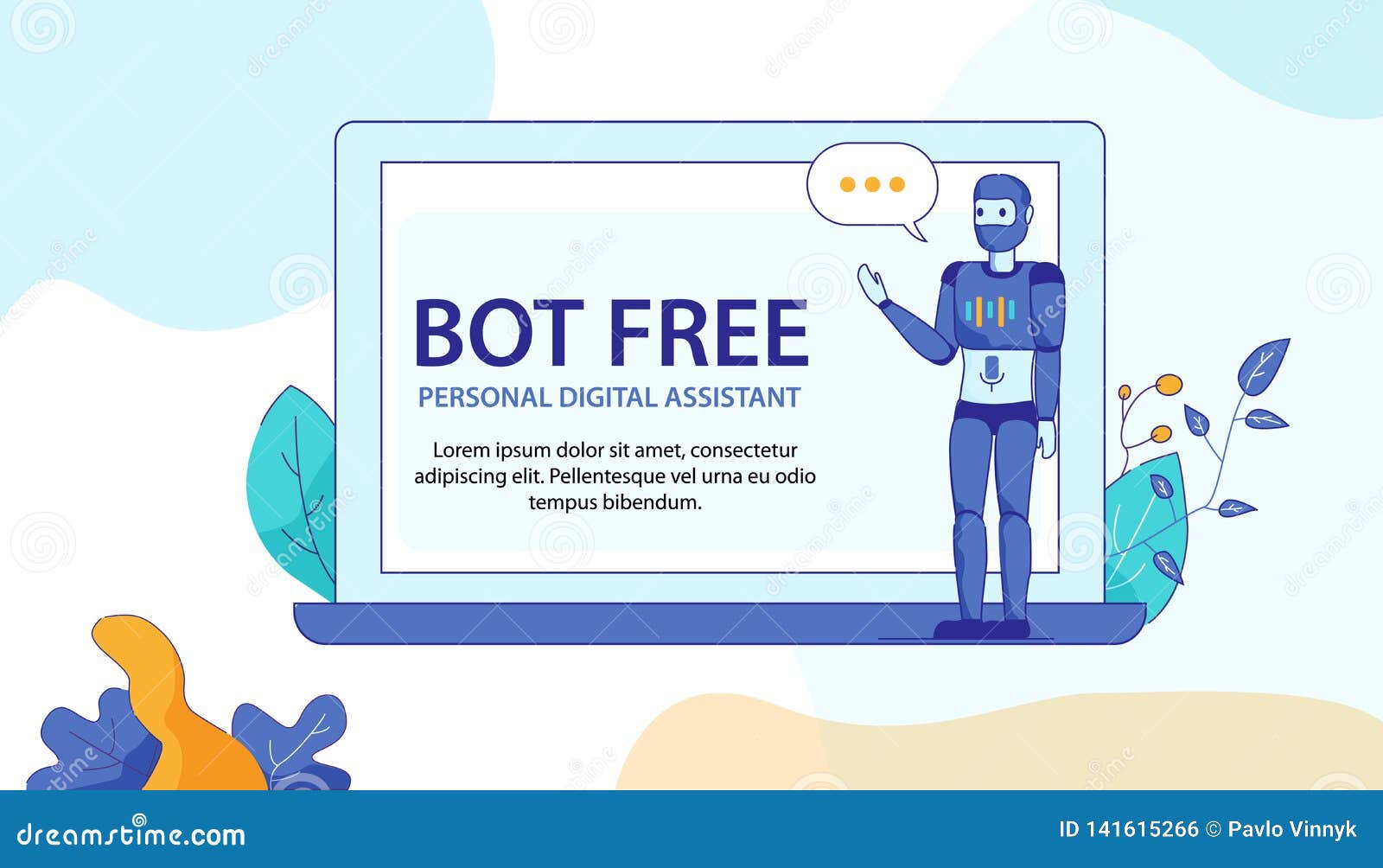 Personal Digital Assistant Bot Free for Computer Stock Vector ... Personal Digital Assistant Bot Free for Computer Stock Vector ...