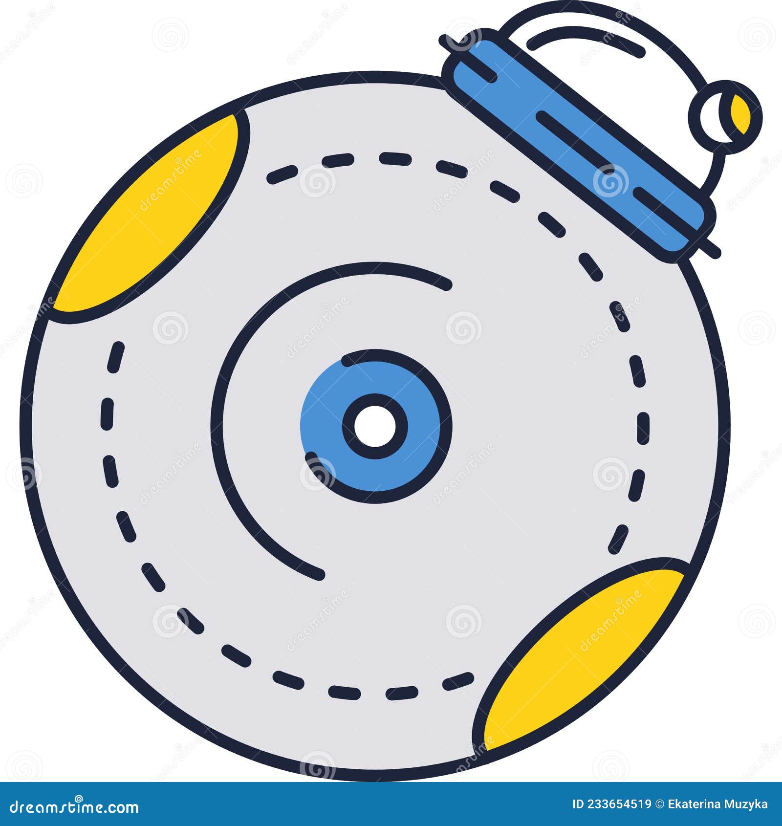 Personal Droid Icon Flat Vector Robotic Machine Stock Vector ...