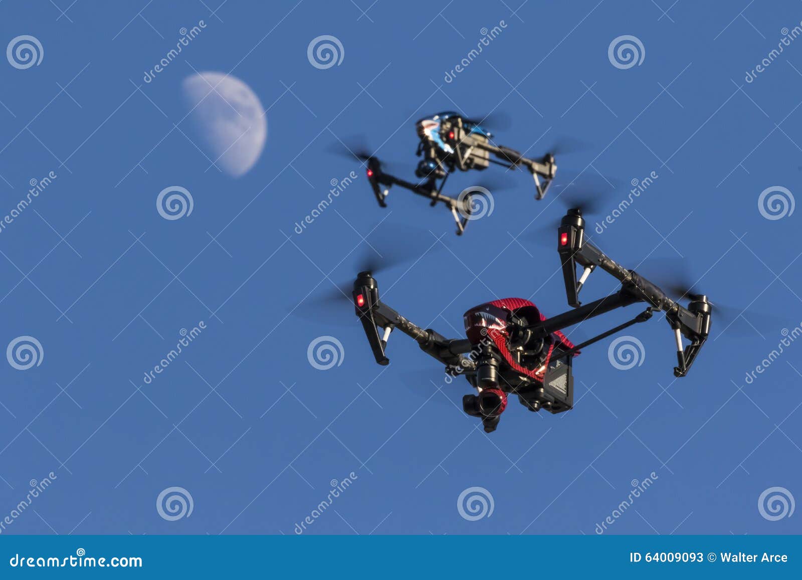 Personal Drone in Action stock image. Image of innovation - 64009093