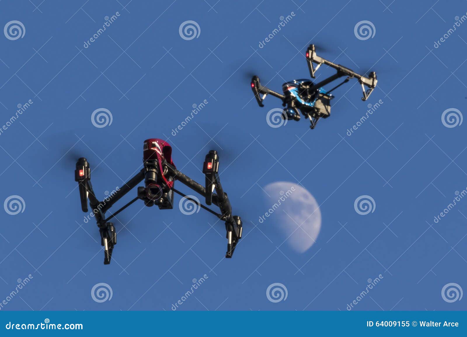 Personal Drone in Action stock image. Image of aerial - 64009155