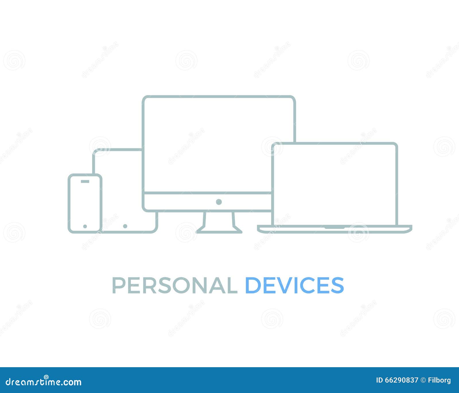 Personal Electronic Devices Stock Vector - Illustration of empty, phone ...