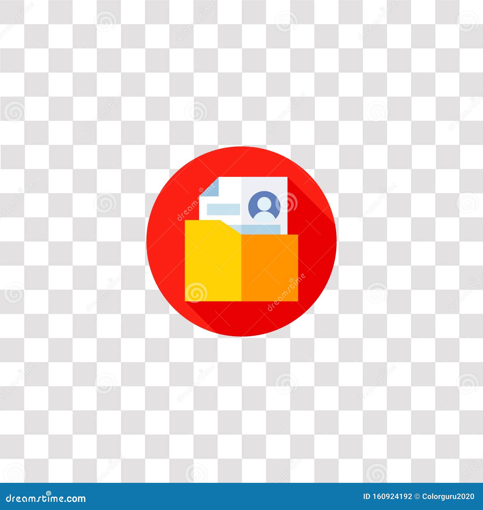 Personal File Icon Sign and Symbol. Personal File Color Icon for ...