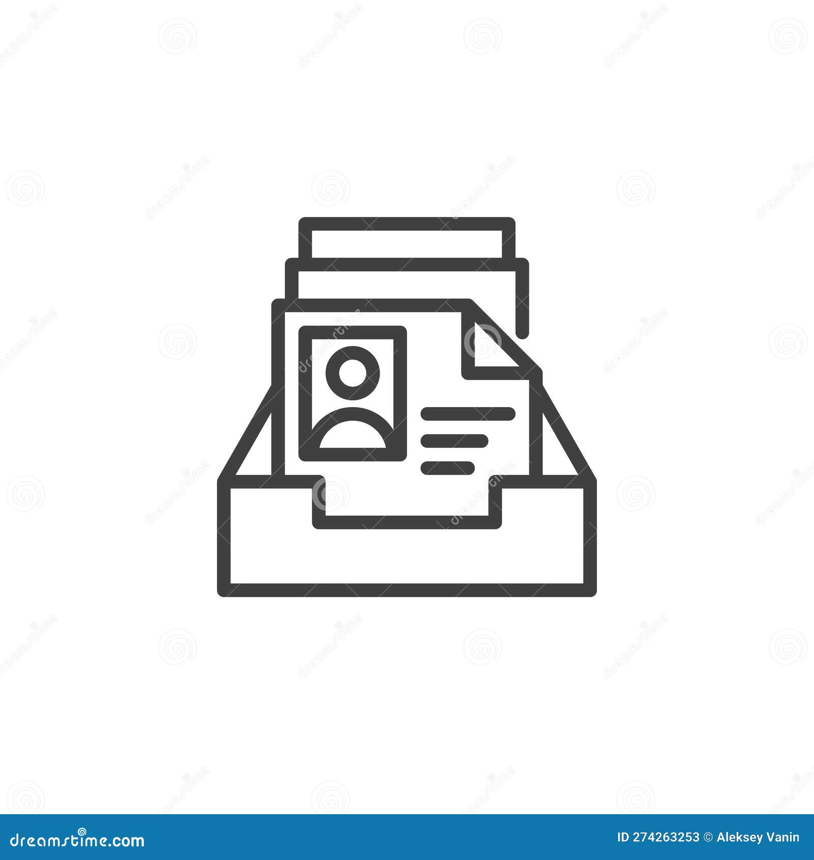 Personal File Icon Sign And Symbol. Personal File Color Icon For ...