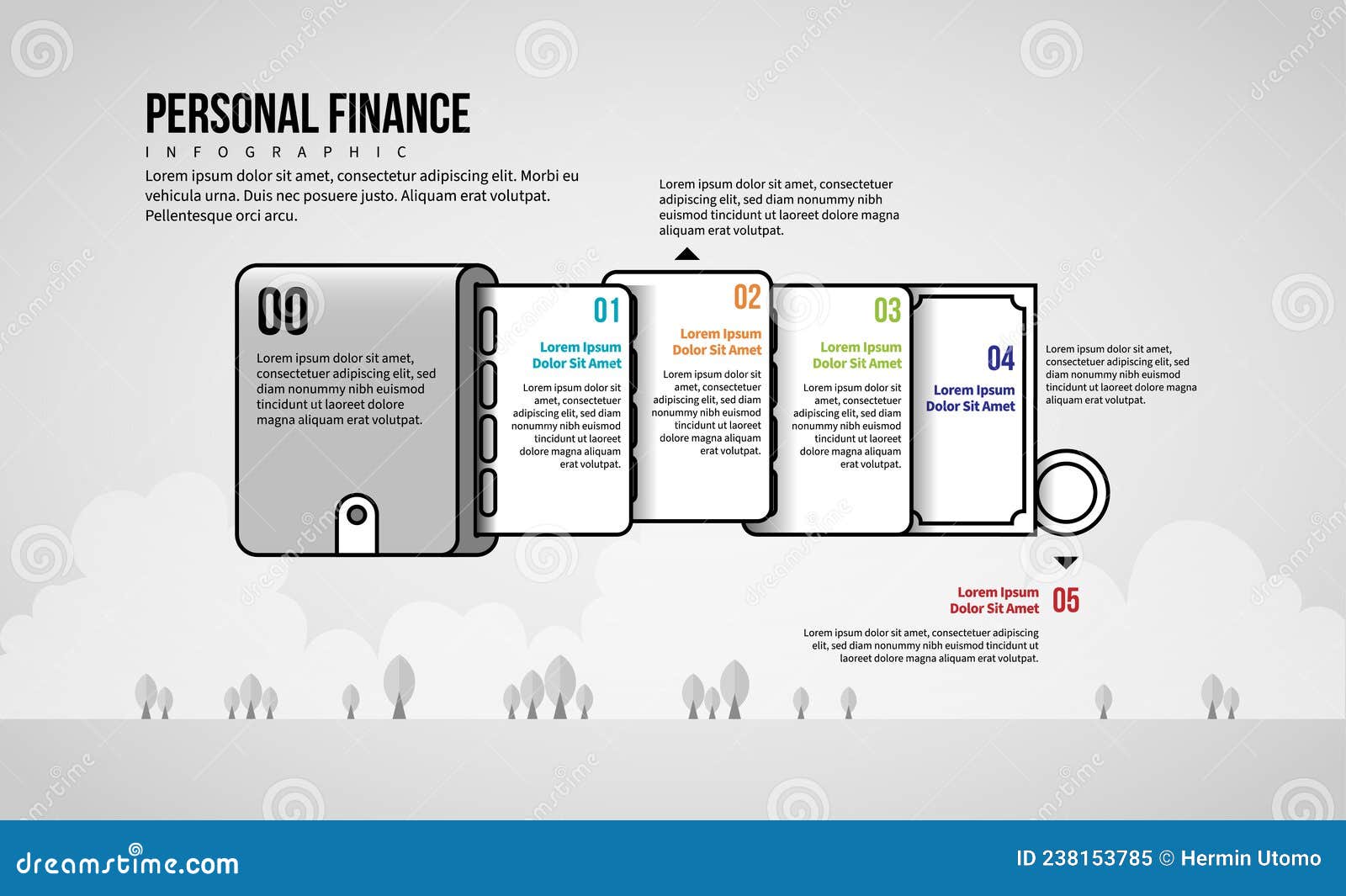 Personal Finance Infographic Stock Vector - Illustration of factor ...