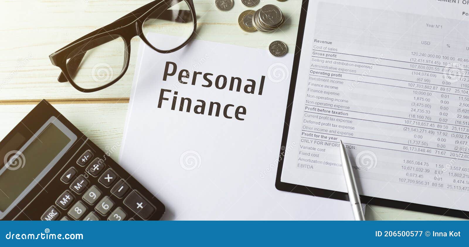 Personal Finance Information Balance Privacy Stock Image - Image of ...