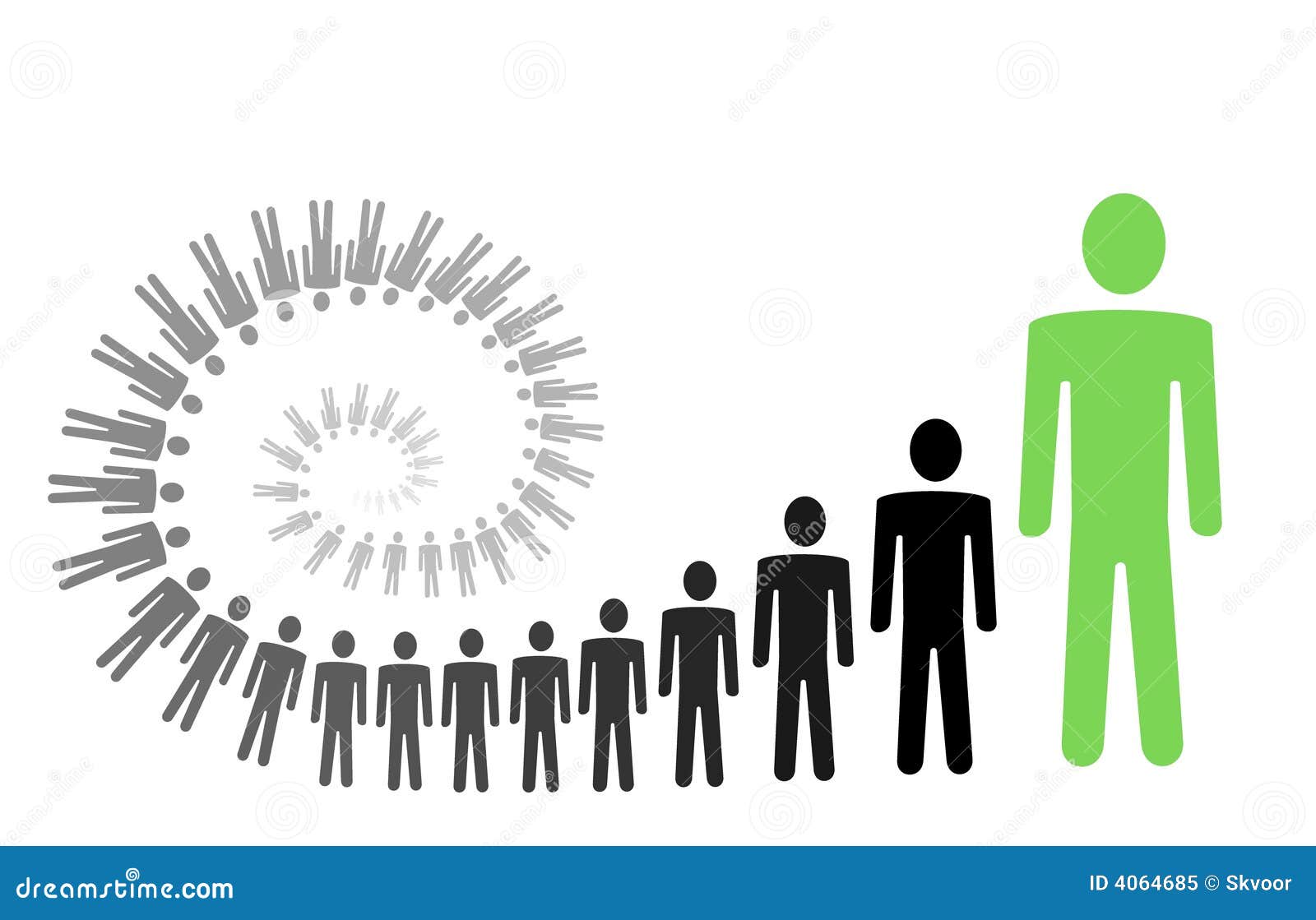 Personal Growth Concept. Metaphor Growth Personality As Plant. Tiny ...