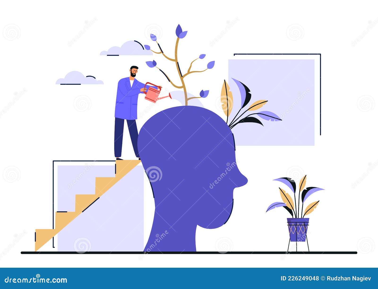 Personal growth concept stock vector. Illustration of business - 226249048