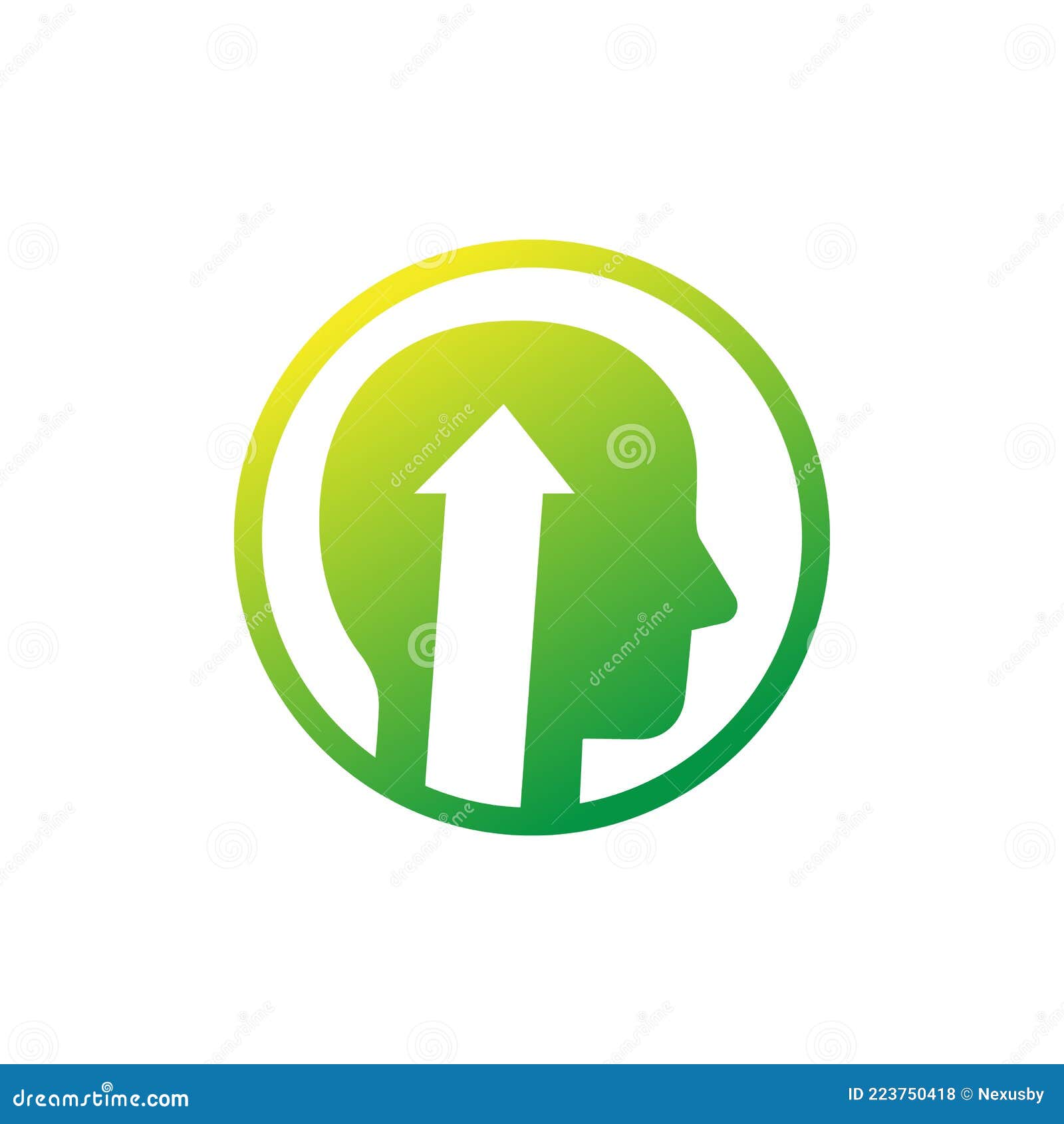 Personal Growth and Development Round Icon Stock Vector - Illustration ...
