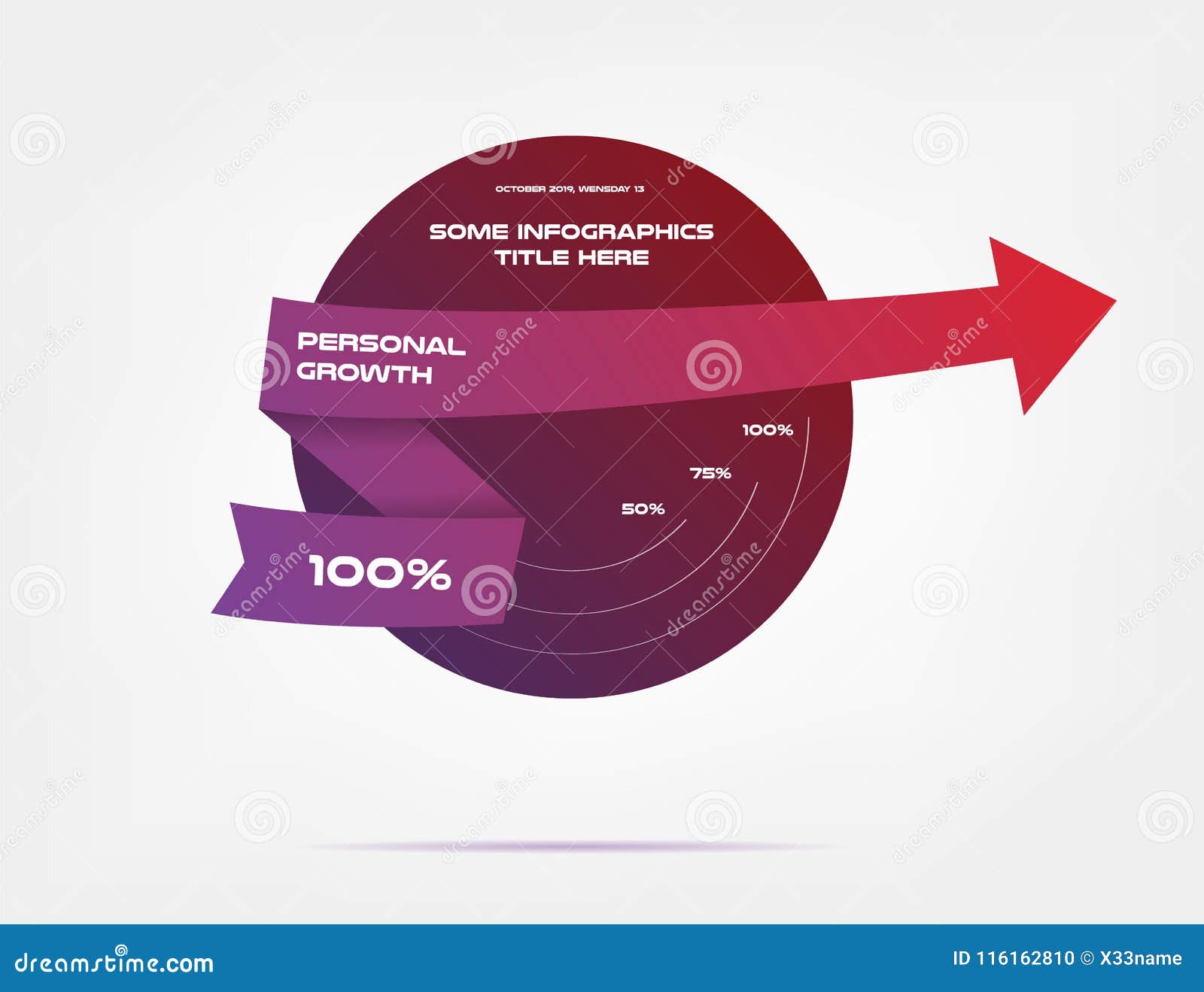 Personal Growth Infographics. Element of Chart, Graph, Diagram with 5 ...