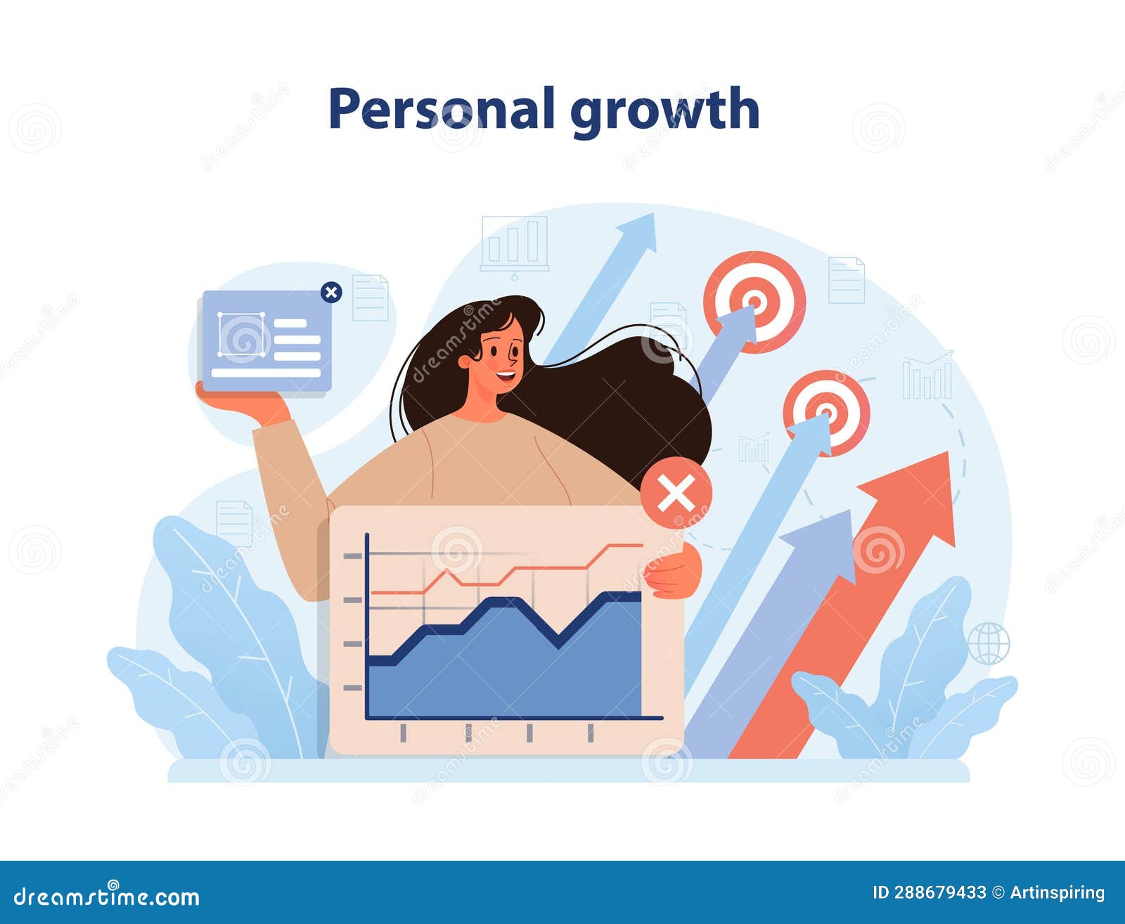 Personal Growth. Professional or Personal Development Stock Vector ...