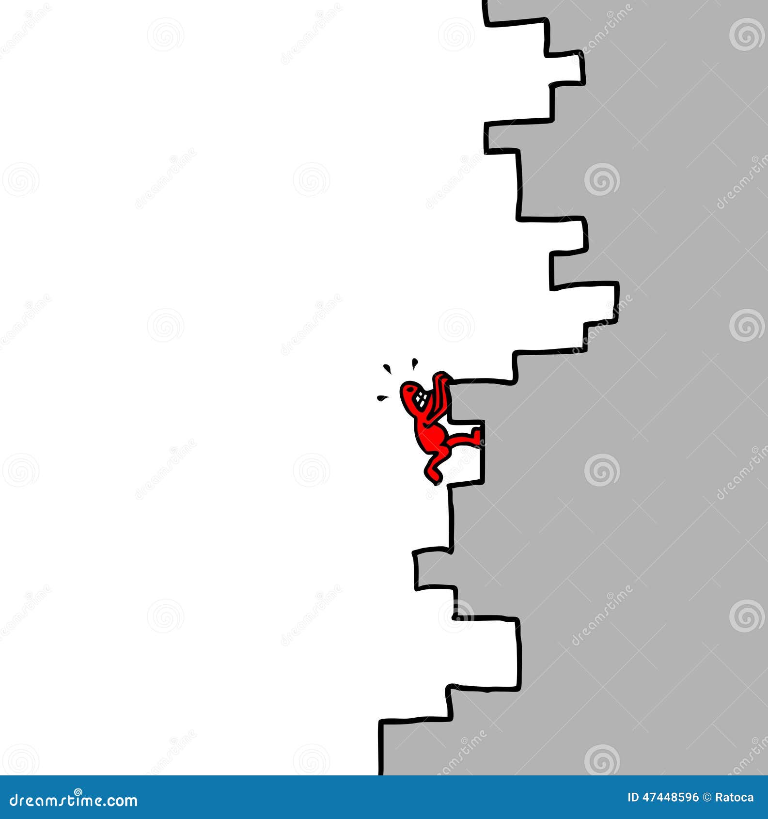 Personal Growth Representation Stock Vector - Illustration of hard ...