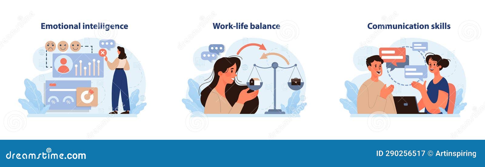 Personal Growth Set. Professional or Personal Development Stock Vector ...