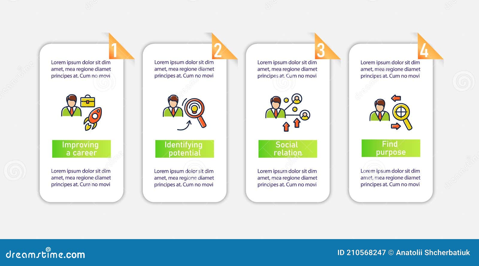 Personal Growth Vector Infographics Stock Vector - Illustration of ...