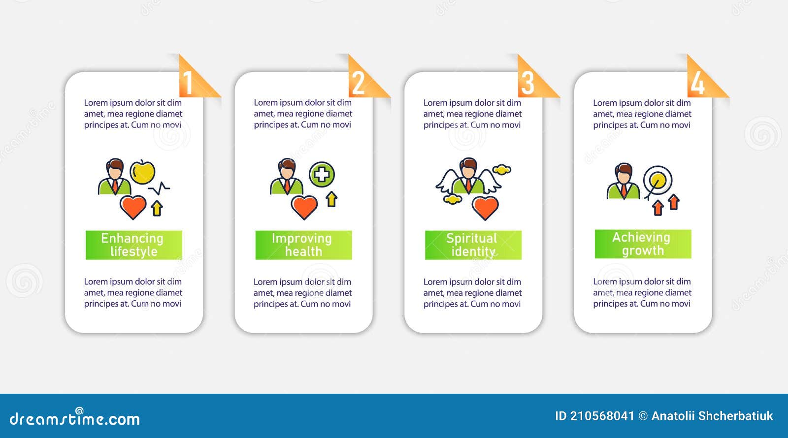 Personal Growth Vector Infographics Stock Vector - Illustration of ...