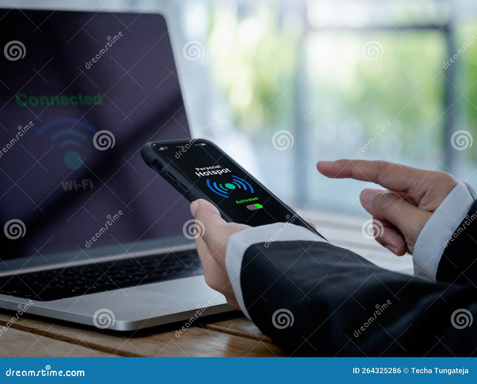 Personal Hotspot Technology Concept. the Words Personal Hotspot ...