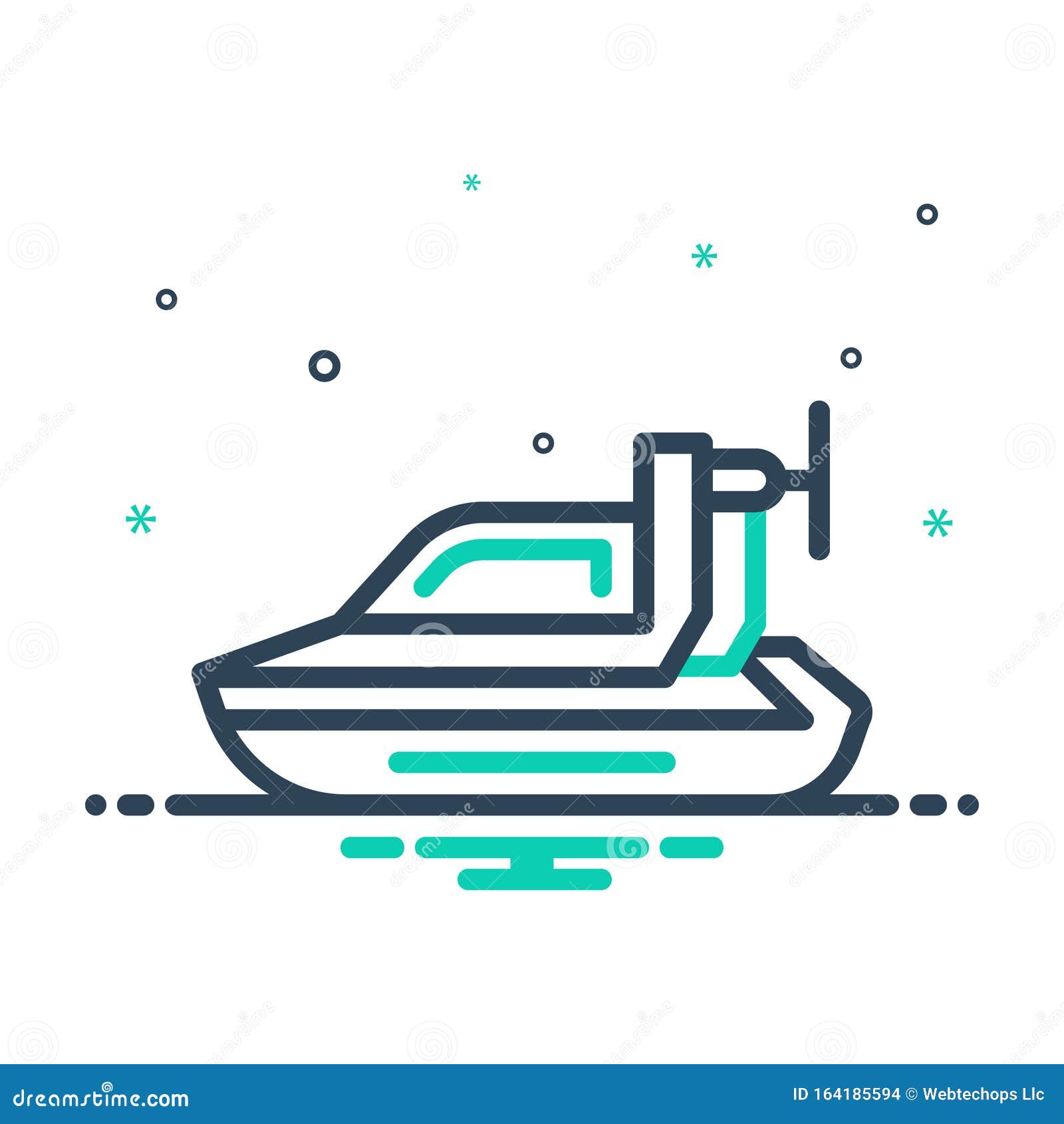 Mix Icon for Personal Hovercraft, Hover and Bike Stock Vector ...