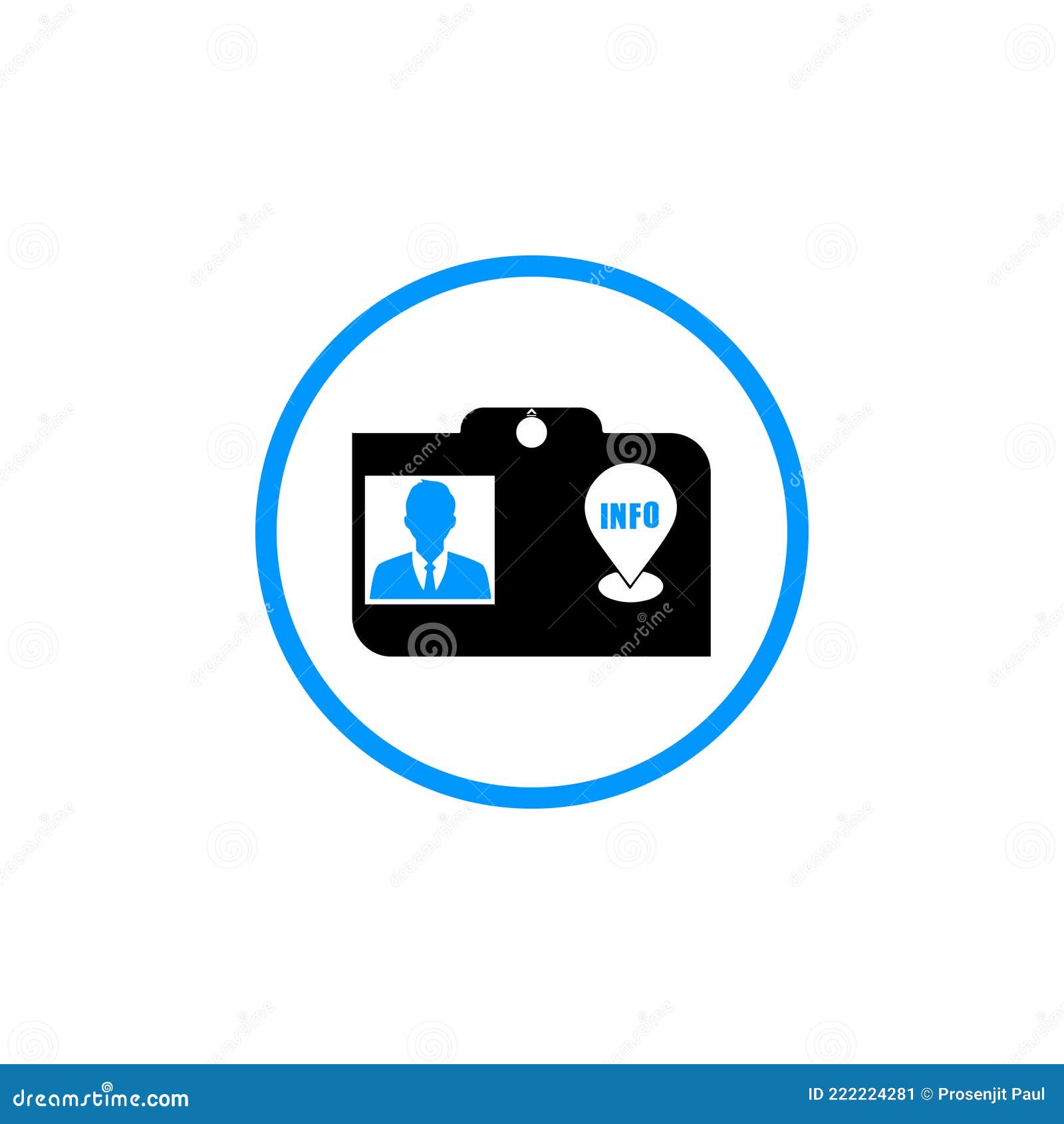 Personal Identity Info Icon Stock Vector - Illustration of profile ...