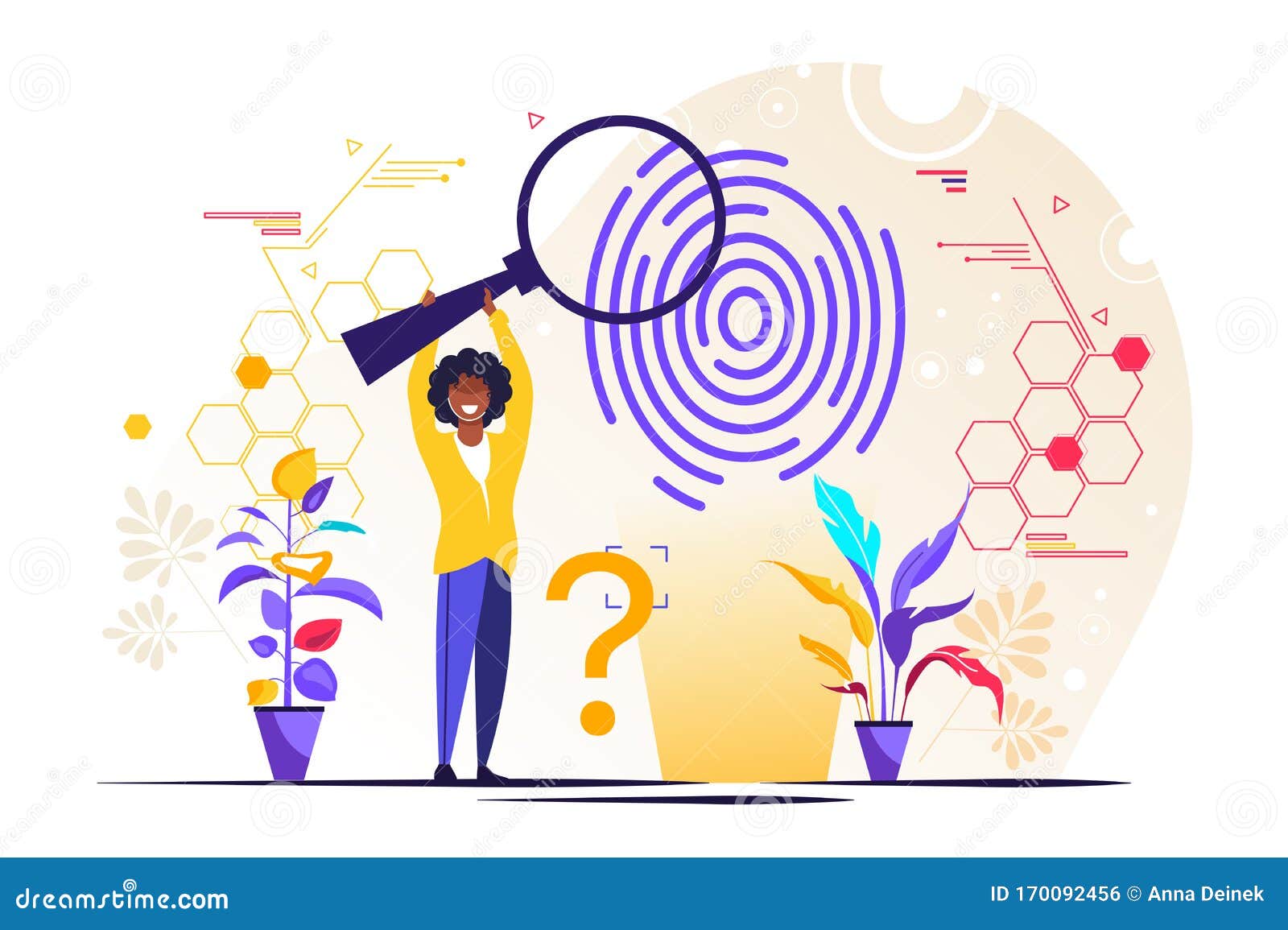 Personal Identity Vector Illustration Stock Vector - Illustration of ...