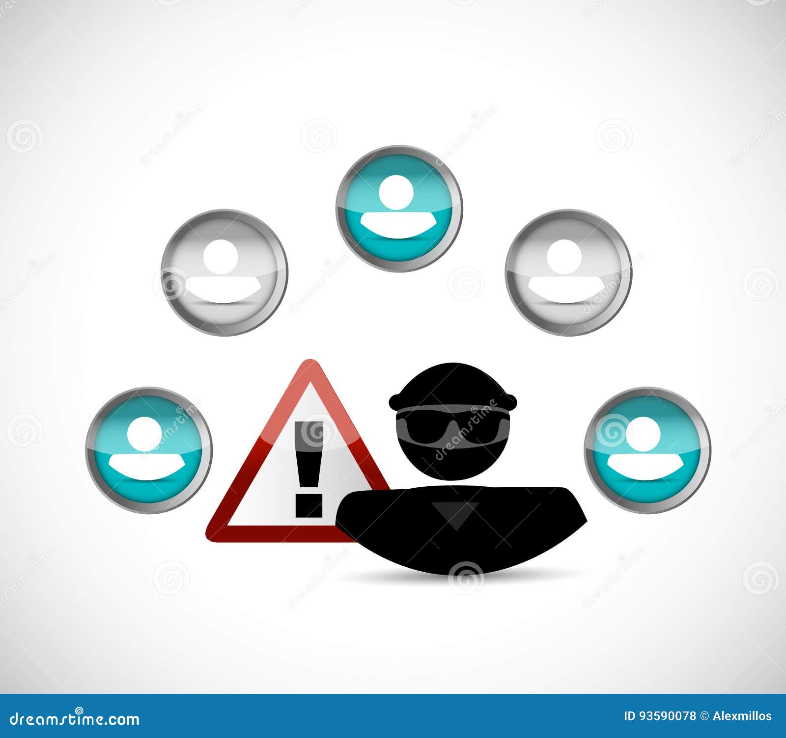 Personal Identity And Leadership Icon Set Cartoon Vector ...