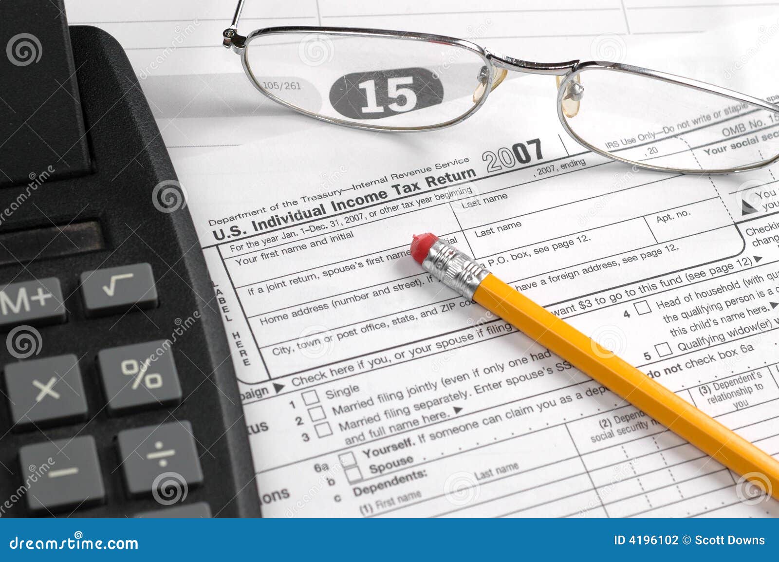 Personal income taxes stock photo. Image of money, business - 4196102